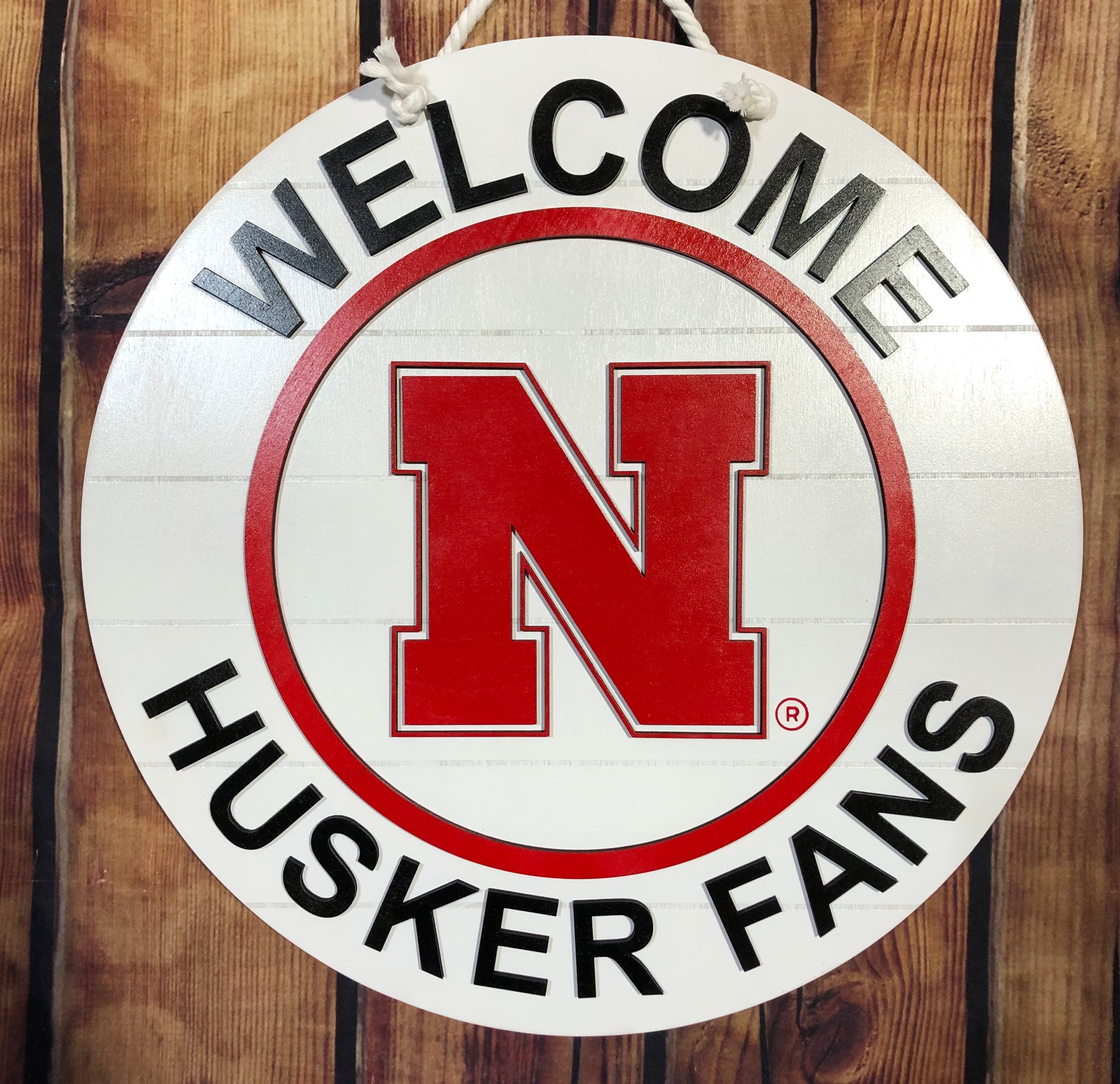Welcome Husker Fans - White | All About Avery Creations, LLC